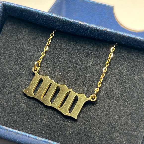 Jewelry | New 00 Angel Numbers Gold Chain Necklace | Poshmark